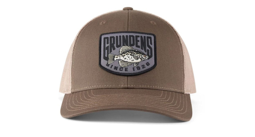 Kšiltovka GRUNDÉNS Crappie Patch Trucker - Driftwood/Khaki | NASTRAHY.CZ