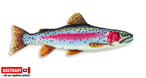 Polštář - PSTRUH DUHOVÝ - 62 cm | NASTRAHY.CZ
