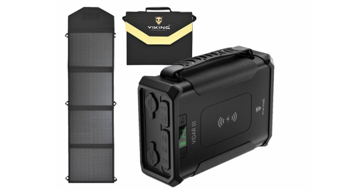 Set powerbanka Viking VIDAR III 96 000 Ah a solární panel Viking L 60W ...
